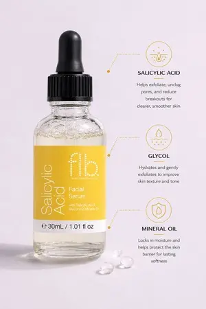 GOLD SERUMS Salicylic Acid Facial Serum 30ml For Acne & Blemishes