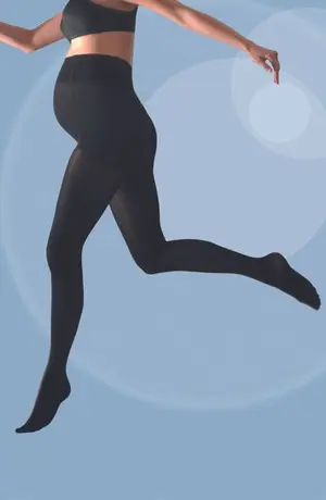 CACHE COEUR Activ' Soft Maternity Tights - Black