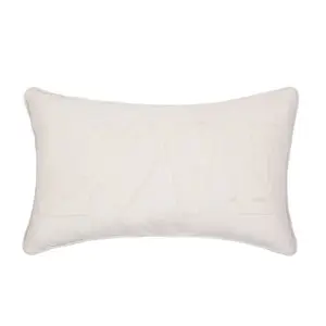 C&F HOME Love" Applique Mini Valentine's Day Accent Pillow 12" X 20" - White