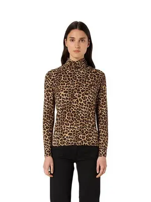 Gerard Darel Hélène Long Sleeve Printed Top