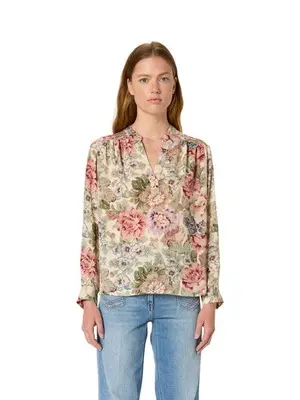 Gerard Darel Armande Floral Print Blouse