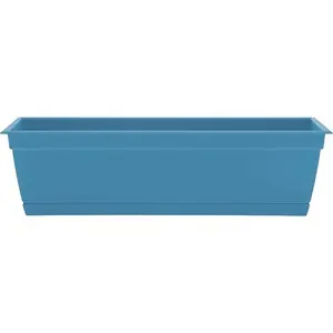 BLOEM 24 Inch Dayton Window Box Planter - Blue