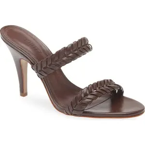 Schutz Cipri Slide Sandal - Chestnut Brown