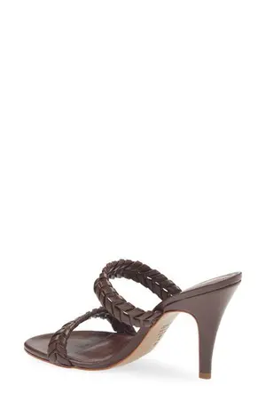 Schutz Cipri Slide Sandal - Chestnut Brown