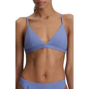 Polo Ralph Lauren Triangle Bikini Top - Blue Mist