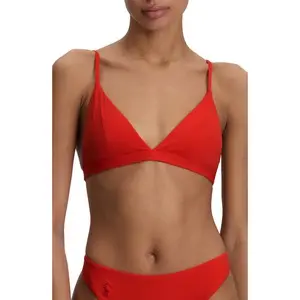 Polo Ralph Lauren Triangle Bikini Top - Bright Poppy