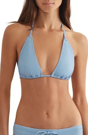 Polo Ralph Lauren Modern Slider Triangle Bikini Top - Carolina Blue