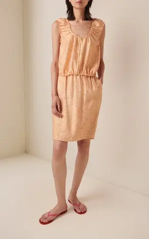 Christopher Esber Light Leak Jacquard Zip Up Top