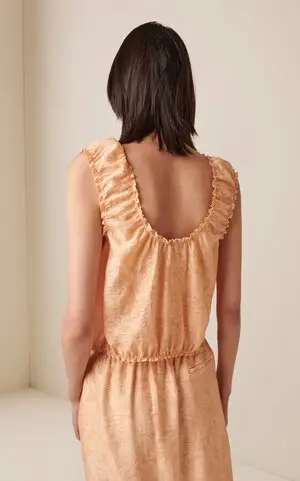 Christopher Esber Light Leak Jacquard Zip Up Top