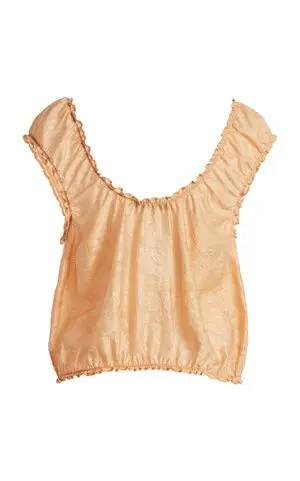 Christopher Esber Light Leak Jacquard Zip Up Top