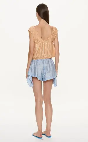 Christopher Esber Light Leak Jacquard Zip Up Top