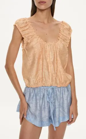 Christopher Esber Light Leak Jacquard Zip Up Top