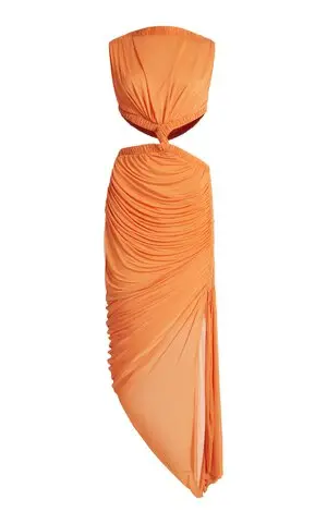 Christopher Esber Theia Separation Slit Dress - Orange