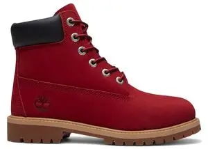 Timberland 6" Premium Waterproof Boots - Red/black
