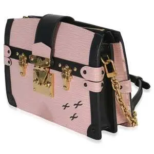 LOUIS VUITTON Rose Ballerine Epi Trunk Clutch - Pink