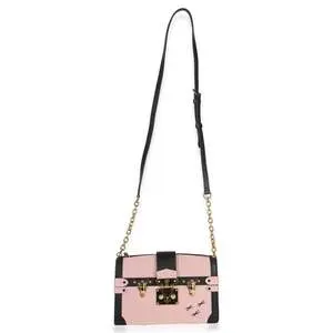 LOUIS VUITTON Rose Ballerine Epi Trunk Clutch - Pink