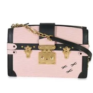 LOUIS VUITTON Rose Ballerine Epi Trunk Clutch - Pink