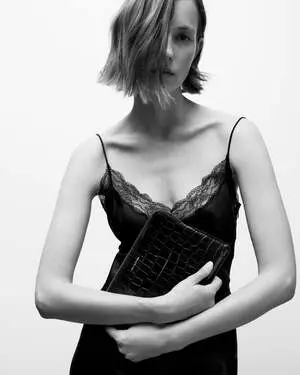 NILI LOTAN Debbie Croc-effect Clutch
