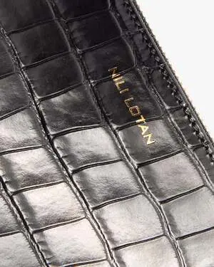 NILI LOTAN Debbie Croc-effect Clutch