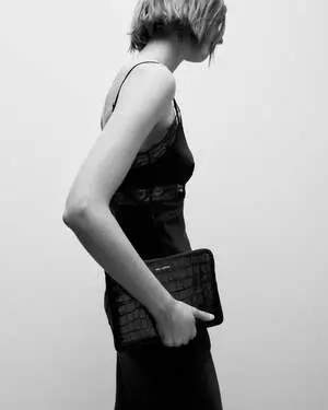 NILI LOTAN Debbie Croc-effect Clutch