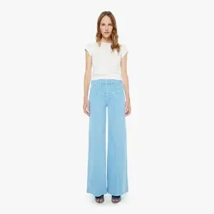 MOTHER The Sunny Hustler Roller Sneak Jeans - Blue
