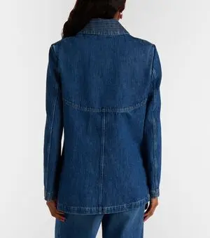 Valentino Garavani Vgold Denim Field Jacket