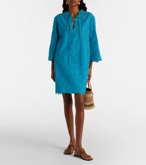 Valentino Garavani Broderie Anglaise Cotton Kaftan