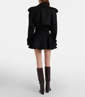 Wardrobe.NYC Circle Wool Miniskirt