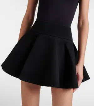 Wardrobe.NYC Circle Wool Miniskirt