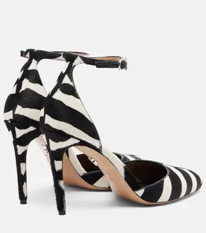 FERRAGAMO Zebra-print Calf Hair Pumps - Black
