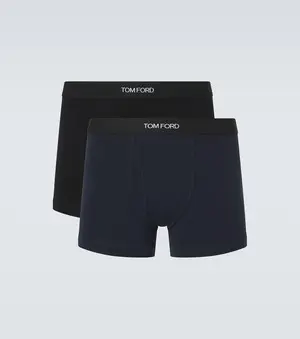 TOM FORD Set Of 2 Cotton-blend Briefs - Multicoloured