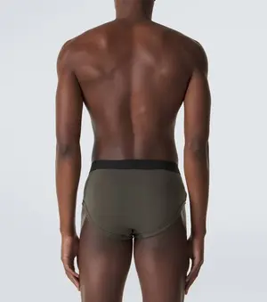 TOM FORD Set Of 2 Cotton-blend Briefs - Multicoloured