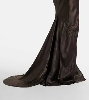 Rick Owens Seb Satin Gown - Brown