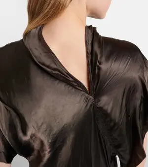 Rick Owens Seb Satin Gown - Brown