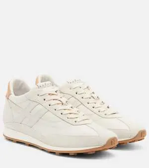 Hogan Athletic Suede And Leather Sneakers