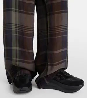 Hogan Maxi I Active Suede-trimmed Sneakers