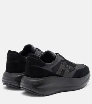 Hogan Maxi I Active Suede-trimmed Sneakers