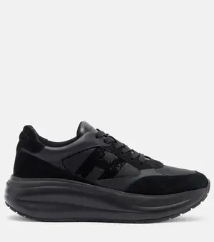 Hogan Maxi I Active Suede-trimmed Sneakers