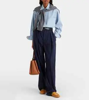 TOD'S Gommino Suede Penny Loafers - Brown