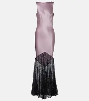 Nina Ricci Silk-blend Gown - Pink
