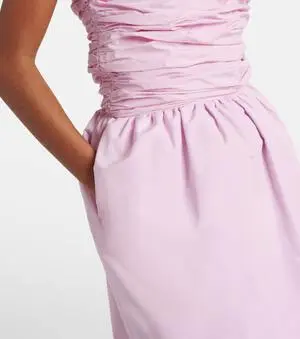 PATOU Gathered Halterneck Gown