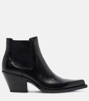 Paris Texas Dallas 60 Leather Ankle Boots - Black