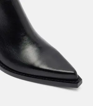 Paris Texas Dallas 60 Leather Ankle Boots - Black