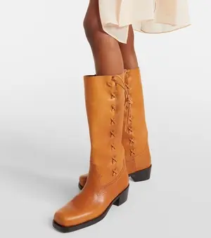Paris Texas Roxanne Leather Knee-high Boots - Brown