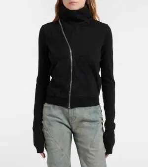 Rick Owens Belted Organic Cotton Jersey Sweatshirt