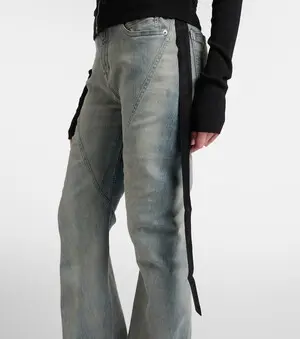 Rick Owens Belted Cotton Jersey Sweatshirt - Black