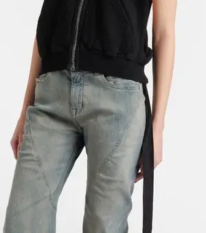 Rick Owens Cotton Jersey Hooded Vest