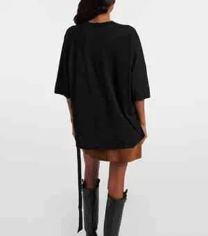 Rick Owens Walrus Oversized Cotton Jersey T-shirt - Black