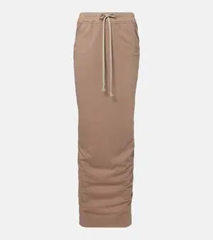 Rick Owens Cotton Jersey Maxi Skirt