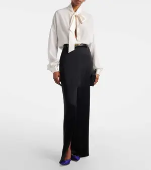 TOM FORD Silk Crêpe De Chine Blouse - White